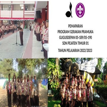 PEMAPARAN PROGRAM PRAMUKA Gugus depan M.H Thamrin | PPTX