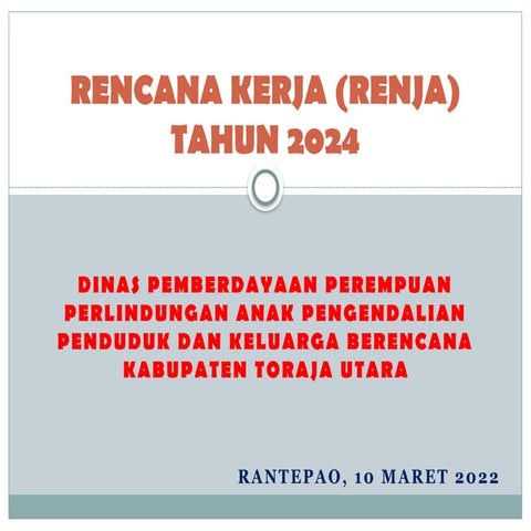 PEMAPARAN RENCANA KERJA (RENJA) TAHUN 2024.pptx