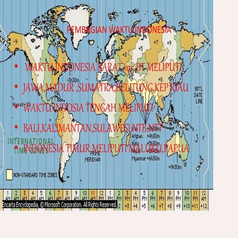Pembagian waktu indonesia | PPTX