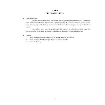 Contoh Laporan Study Tour I | DOCX