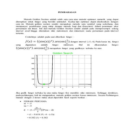 Makalah Optimasi Numerik | DOCX