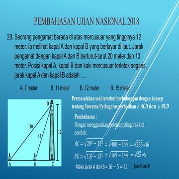 Pembahasan Ujian Nasional P1 No 29 Tahun 2018 Ppsx