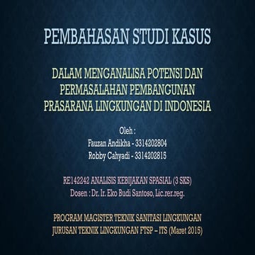 Studi Kasus : Potensi dan Permasalahan Pembangunan Tanggul Laut Raksasa ...