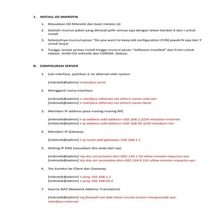 Pembahasan ukk tkj paket 1 | PDF