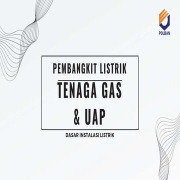 Pembangkit listrik tenaga gas dan uap Indonesia | PPTX