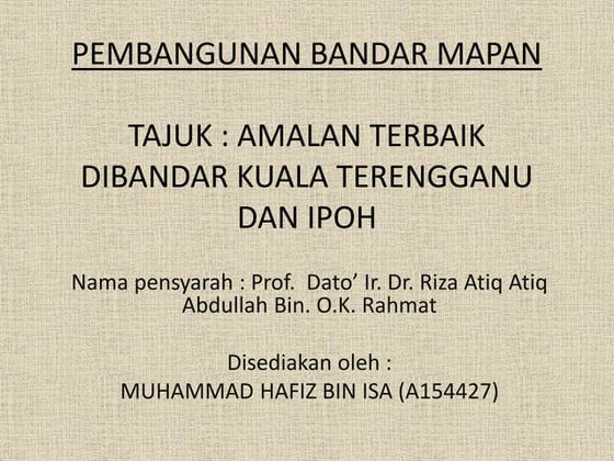 Muhammad aswat bin aziz (a158363) | PPT