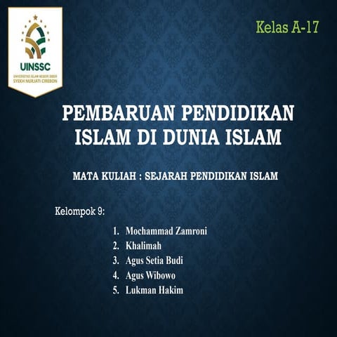 Pembaruan Pendidikan Islam di Dunia Islam.pptx