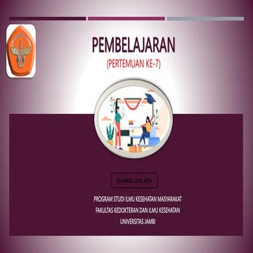 Materi perkuliahan pendidikan dan pelatihan | PPTX