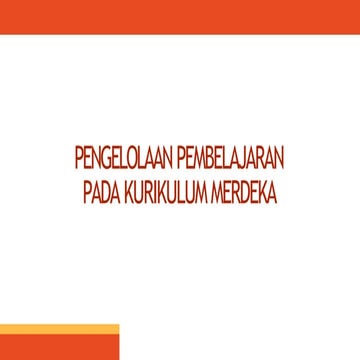 PEMBELAJARAN BERDIFRENSIASI KURIKULUM MERDEKA | PPT