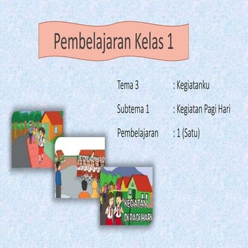 Pembelajaran Kelas 1 Tema 3 Sub 1 Pem 1.pptx