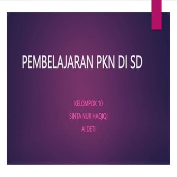 PEMBELAJARAN PKN DI SD MODUL 10.pptx
