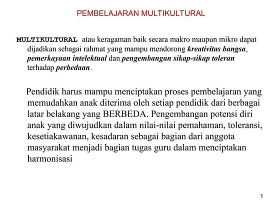PEMBELAJARAN PENDIDIKAN MULTIKULTURAL.pptx
