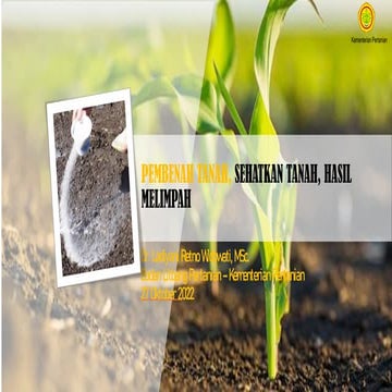 Pembenah Tanah sehatkan tanah hasil melimpah | PDF