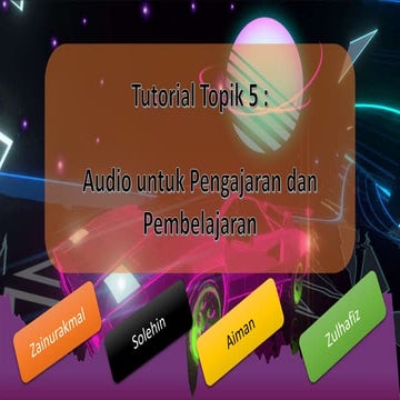 Pembentangan audio | PPTX