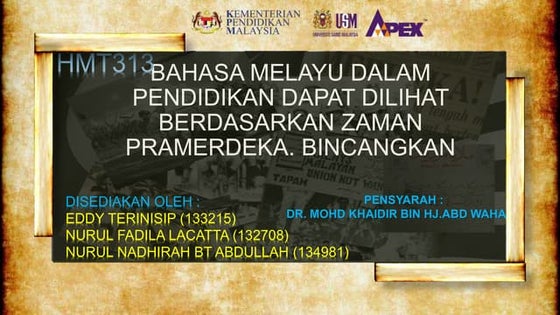 BAB 1- SEJARAH & PERKEMBANGAN BAHASA MELAYU | PPT