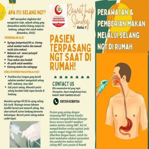 ppt Nasal Gastro Tube (NGT) pada anak dan dewasa | PPTX