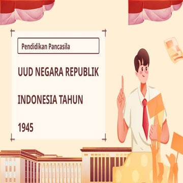 Pemberlakuan UUD di Indonesia Presentasi Pendidikan Oranye dan Coklat ...