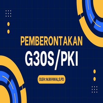 PEMBERONTAKAN 30S/PKI ORDE LAMA DAN ORDE BARU | PDF