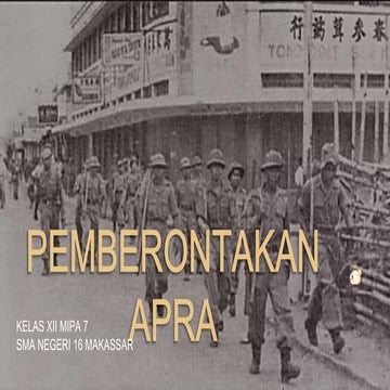 Pemberontakan APRA | PPTX