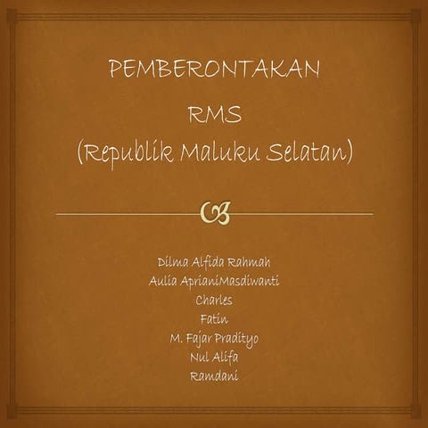 Pemberontakan rms | PPTX