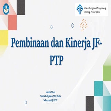 Pembinaan dan Penilaian Kinerja JF PTP (Permenpan 1 tahun 2023).pptx