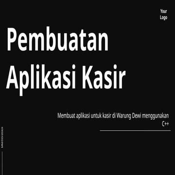 tutorial cara membuat aplikasi kasir toko | PPTX