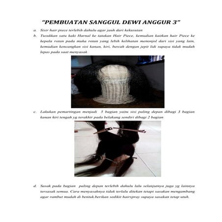 Sanggul tradisional | PDF