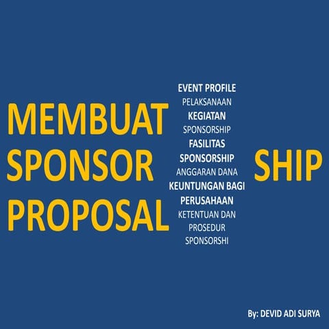 Sponsorship Proposal | PDF