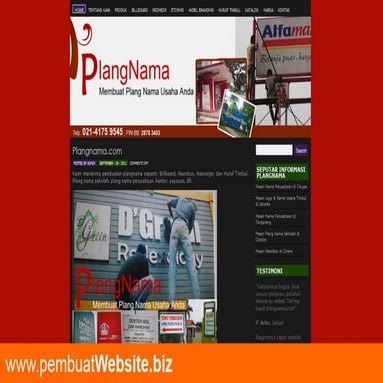 Pembuat website plang nama | PDF