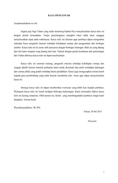 Kata pengantar | DOCX