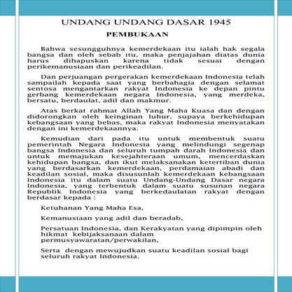 Pembukaan uud 1945 | DOC