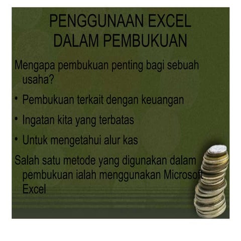Contoh Pembukuan Sederhana Dengan Excel | PPT