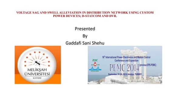 Voltage Sag And Its Mitigation Ppt