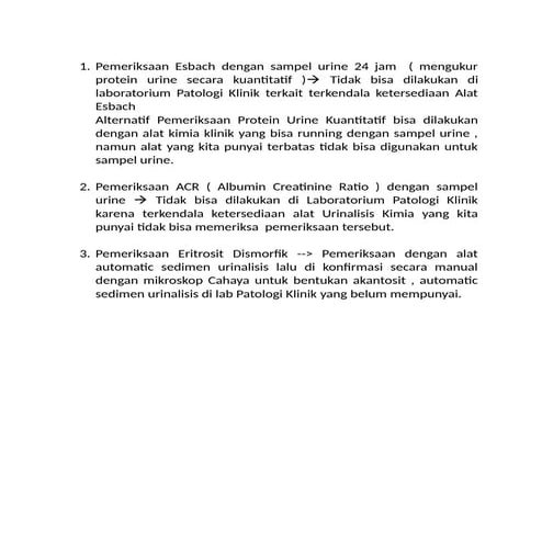 Pemeriksaan Esbach dengan sampel urine 24 jam.docx