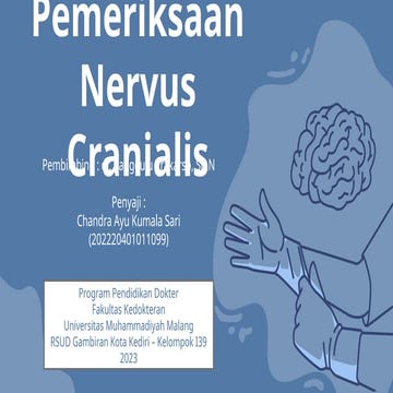 Pemeriksaan Nervus Cranialis - Chandra.pptx