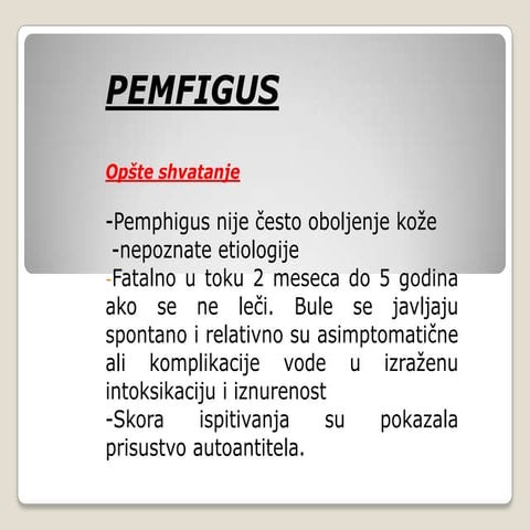 Pemfigus Bojana Kuzmic IV7 | PPT