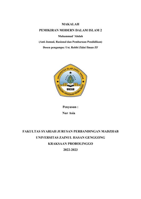 PMDI _ Pemikiran M.Abduh.pptx