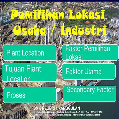 Pemilihan lokasi usaha 1 | PPT