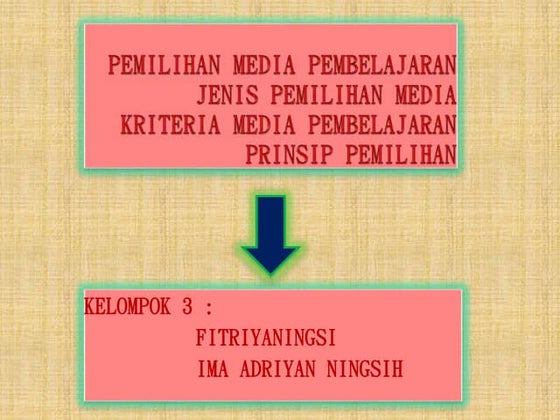 Klasifikasi media pembelajaran rev | PPT