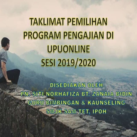 Panduan Pemilihan UPU 2019 | PPTX