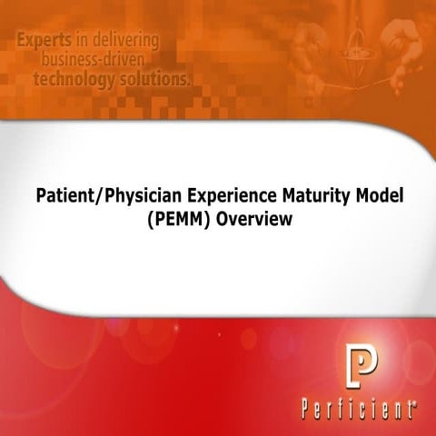 Pemm Overview Presentation Ppt Healthcare Industry Industries