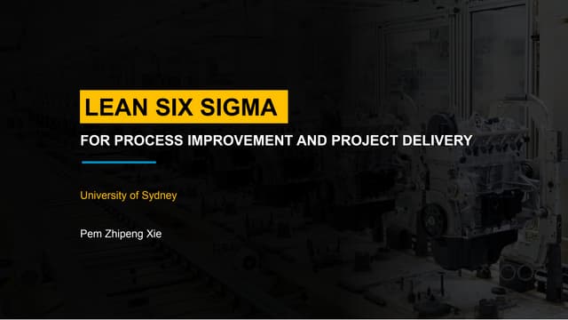 Lean 6 sigma | PPTX