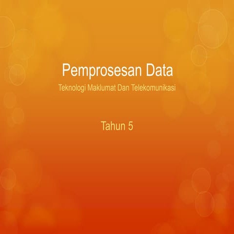 Pemprosesan data | PPT
