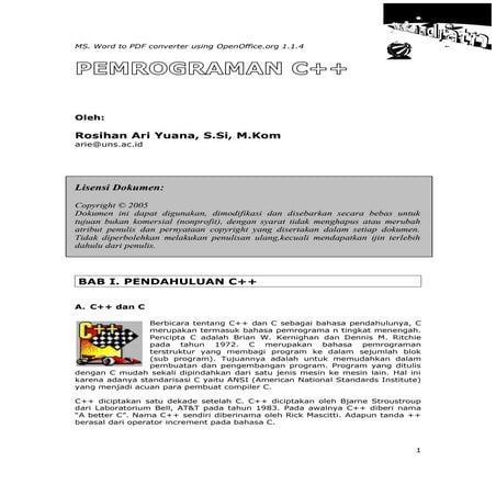 Pemrograman c-wakuadratn | PDF