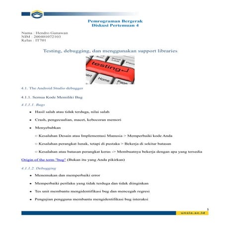 Pemrograman Bergerak Diskusi 4 Docx