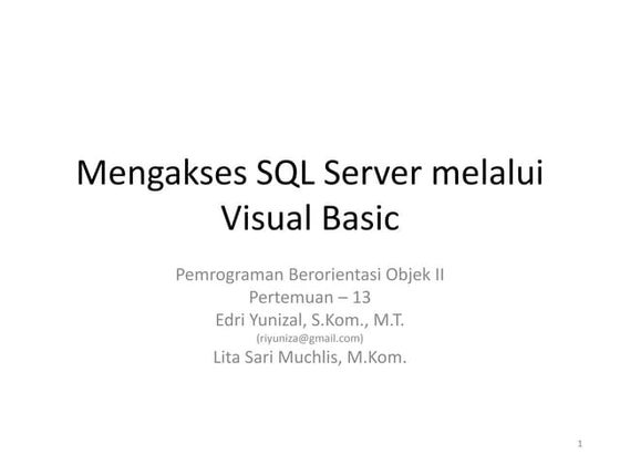 Analisa dan perancangan sistem informasi 01 pengantar analisa dan ...