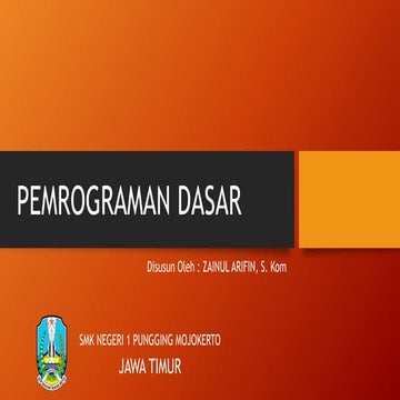 Pemrograman dasar | PPSX