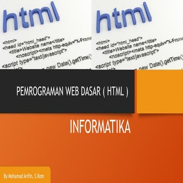 pemrograman dasar html dari mohamad arifin.pptx