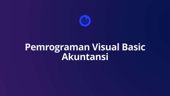 materi 1 pemrog visual dalam pemrograman | PPTX