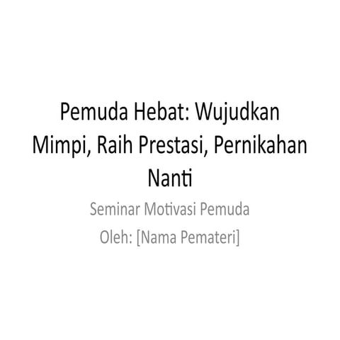 Pemuda_Hebat_Seminar Pemuda_Hebat_Seminar | PPTX